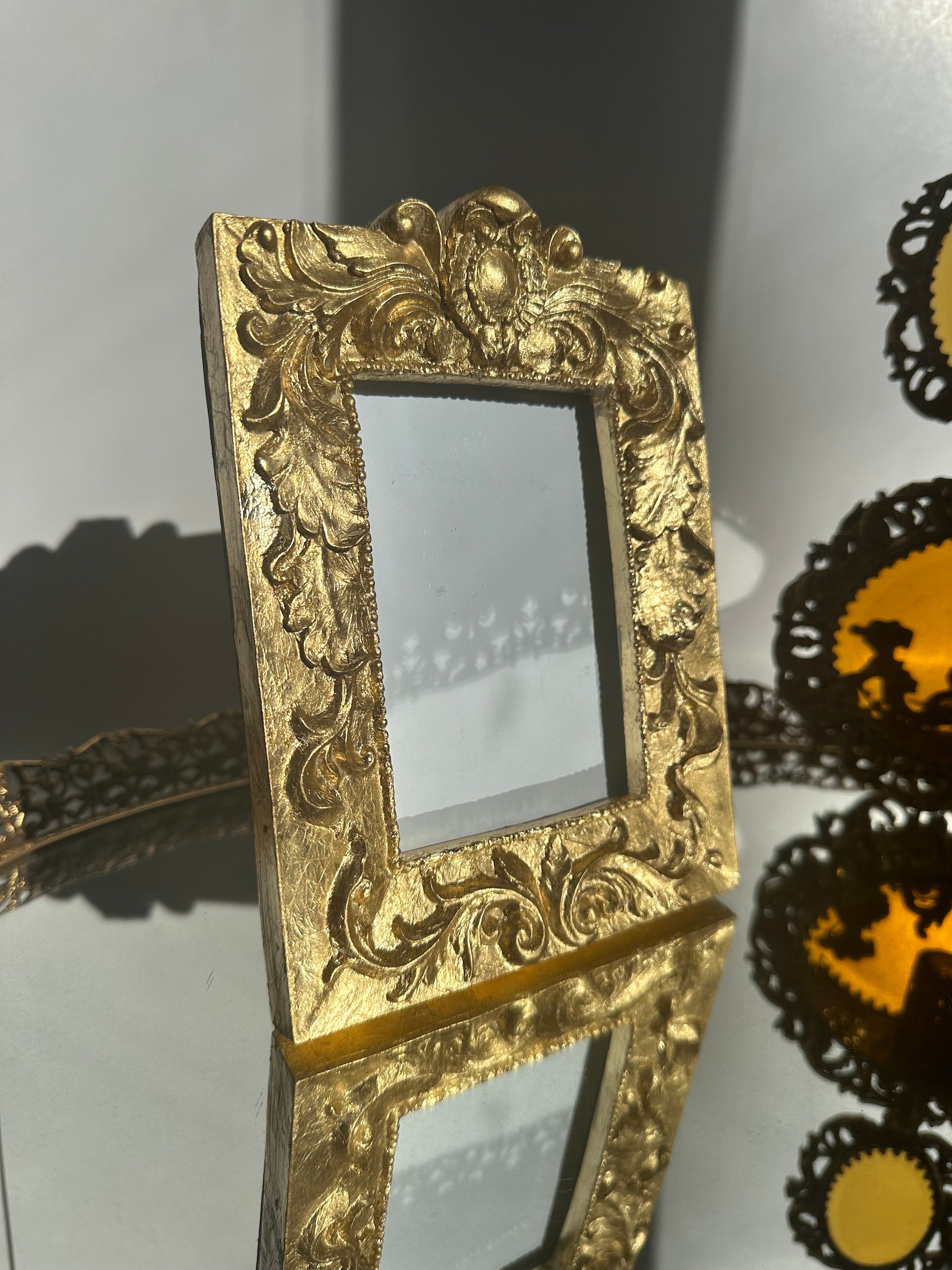 Vintage Gold Leaf Plated Victorian Photo Frame Casa Elite Photo Frame ...