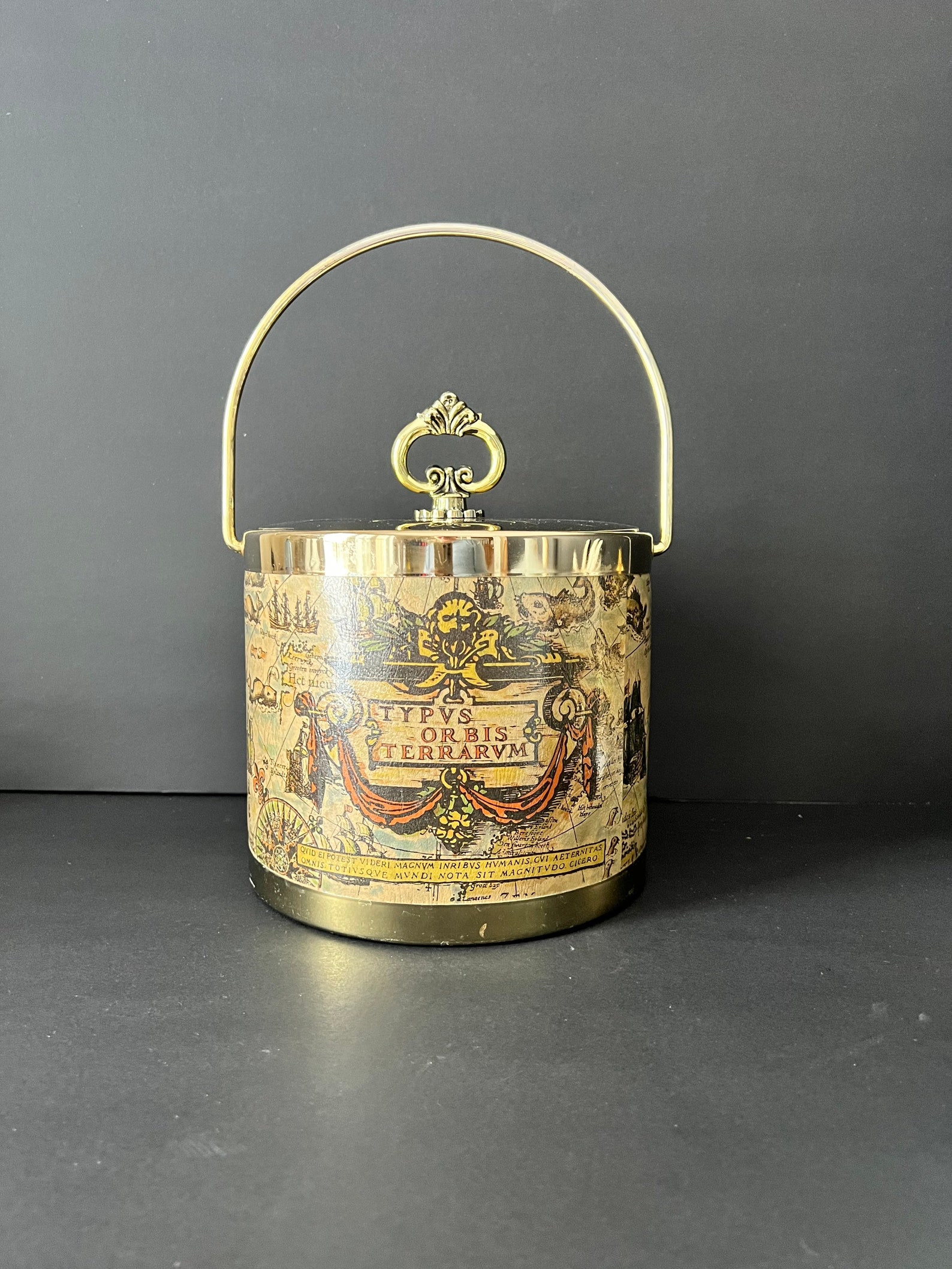 MCM World Map Ice Bucket | Made in Japan | Vintage Barware - Etsy