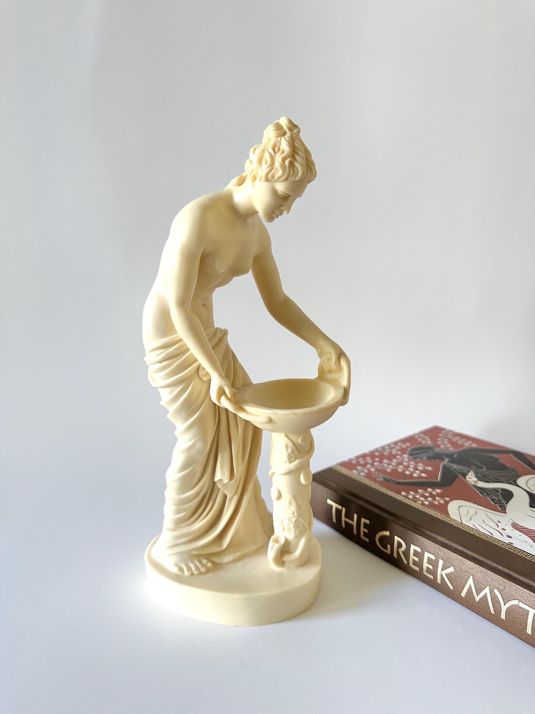 Vintage Sculpture of Venus of Cnido or Aphrodite of Knidos the Goddess ...