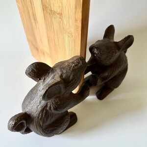 Vintage Heavy Cast Iron Mouse Sitting Upright With Paws Positioned to ...
