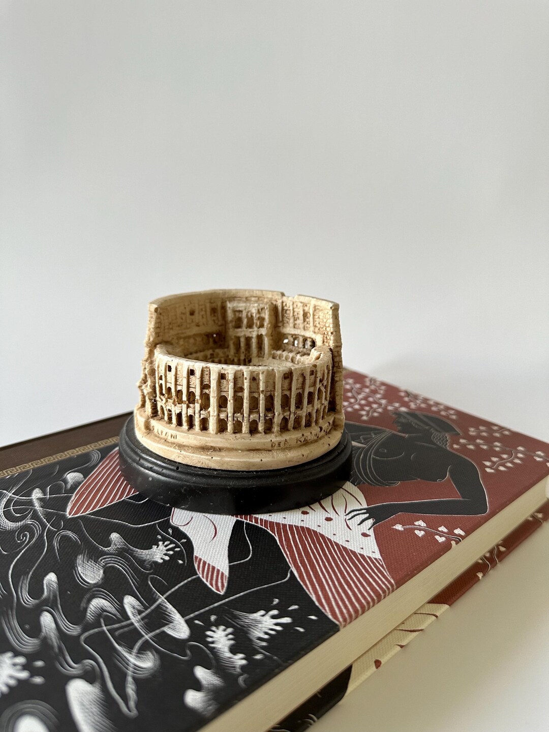 Vintage Miniature Roman Colosseum Souvenir Marble Resin Mythology ...