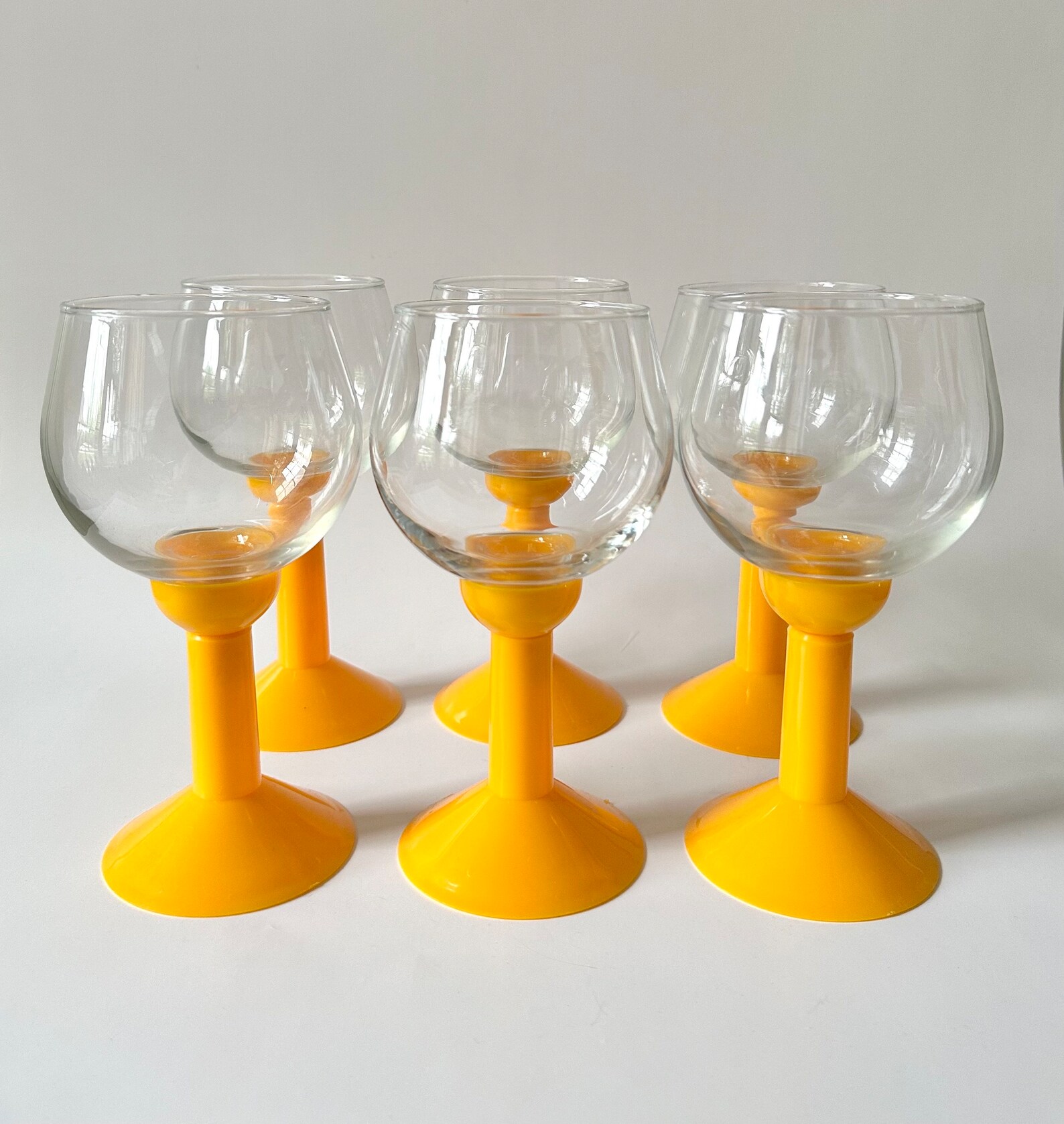Mid Century Modern Bodum Oktett Wine Glasses Vintage Glassware With ...