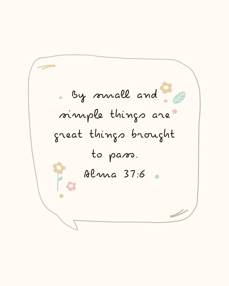 Alma 37:6 Quote LDS Wall Art LDS Quotes Book of Mormon - Etsy