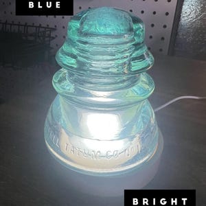Vintage Glass Insulator LED Light - Etsy