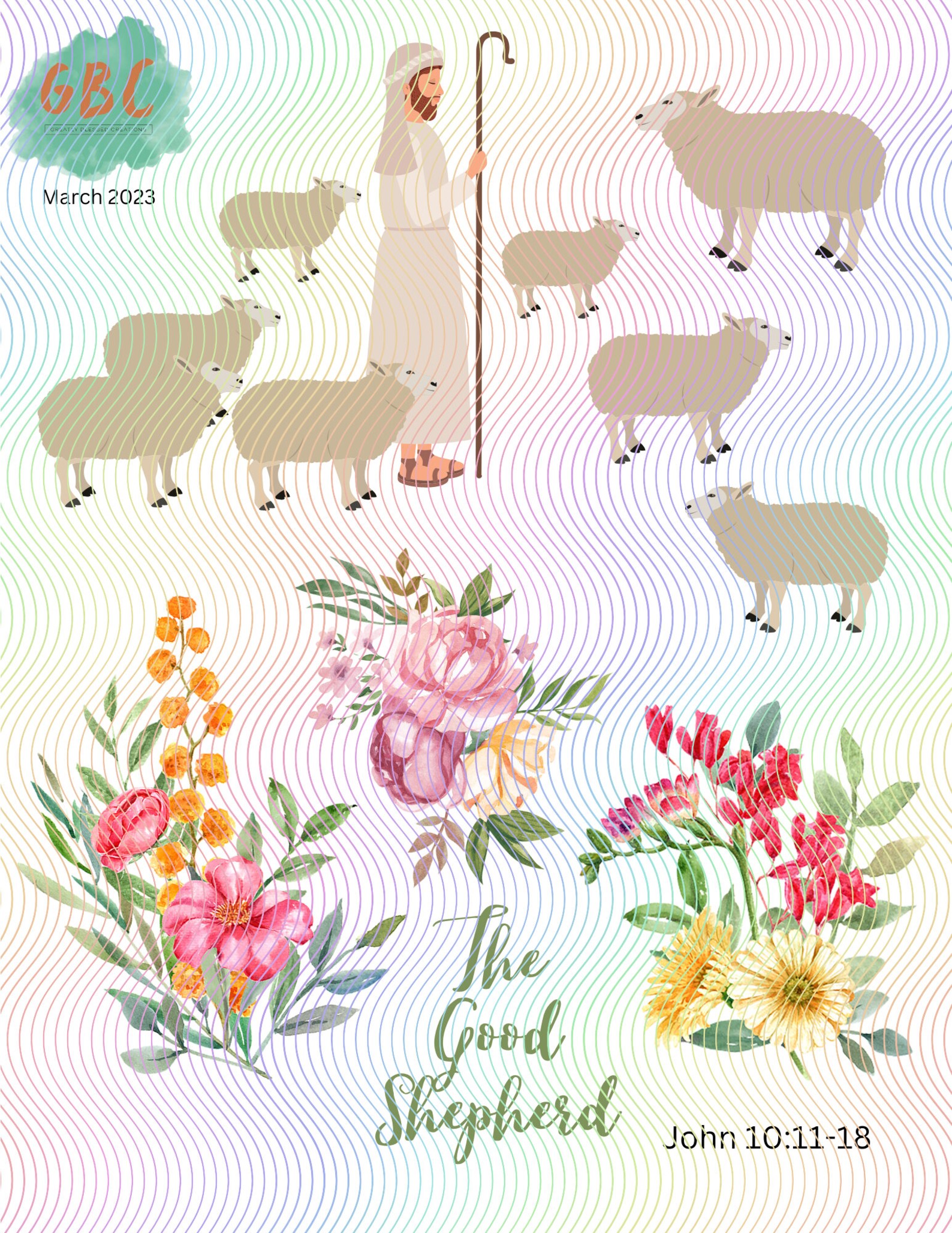 Shepherd & Sheep Bible Journaling Printable - Digital File - Etsy