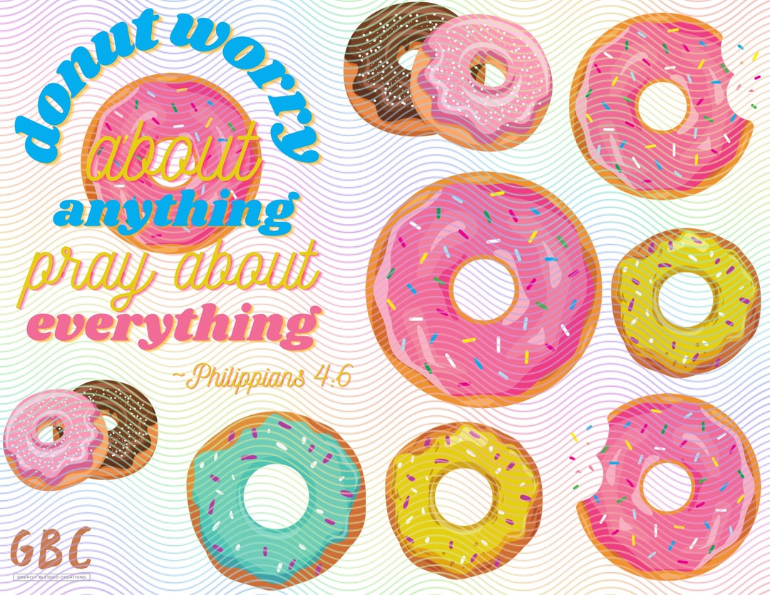 Donut Worry Bible Journaling Printable - Digital File - Etsy