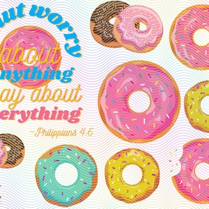Donut Worry Bible Journaling Printable - Digital File - Etsy