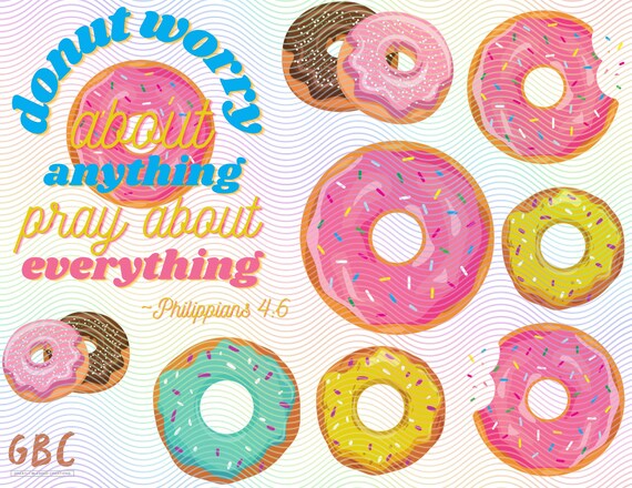 Donut Worry Bible Journaling Printable Digital File - Etsy