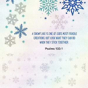 Snowflake Bible Journaling Printable - Digital File - Etsy