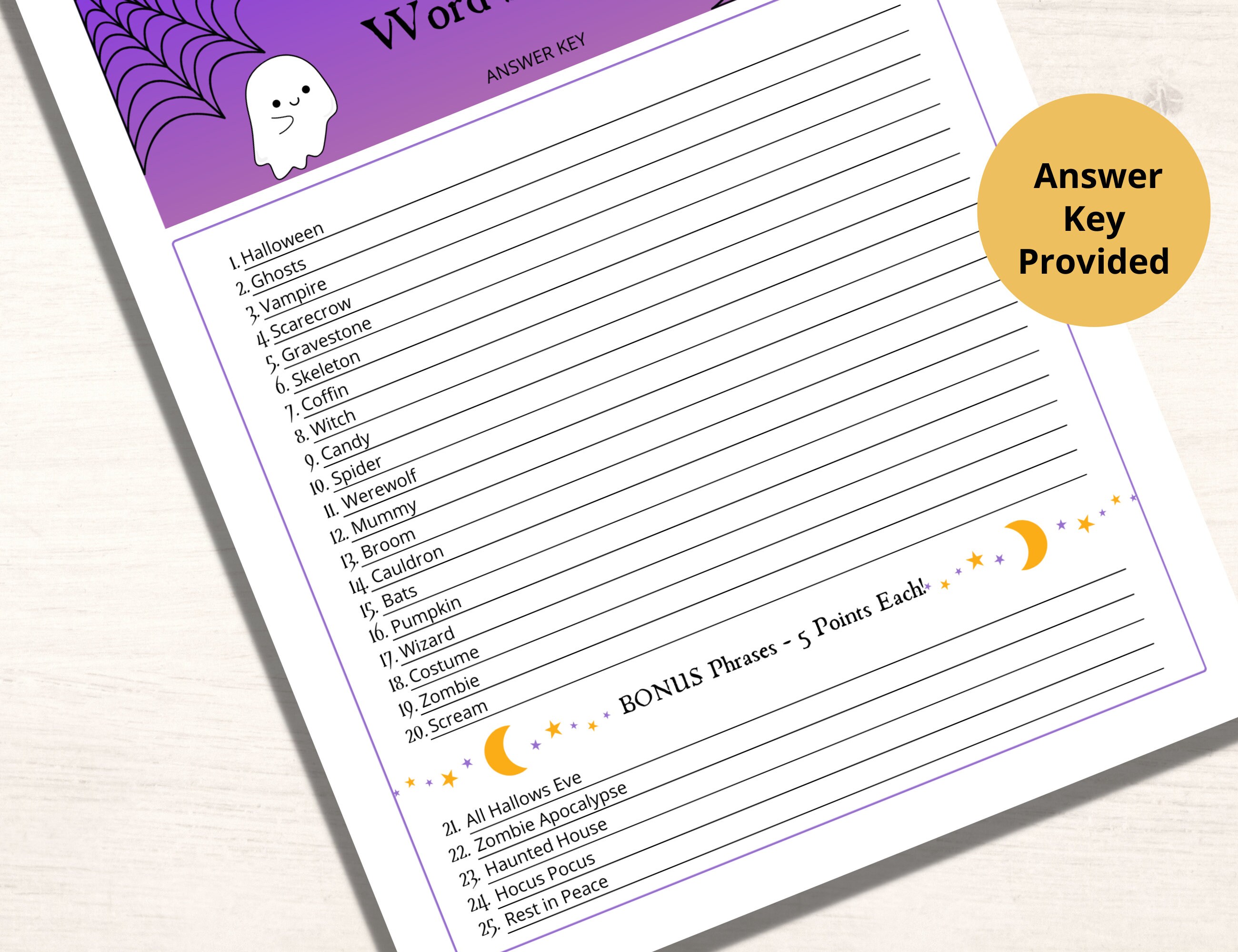 Halloween Word Scramble | Halloween Party Game | Halloween Printable ...
