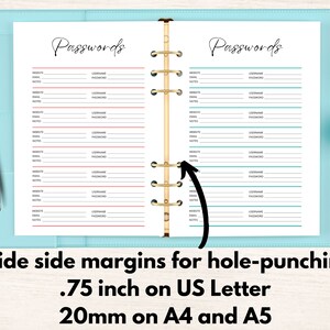 Password Tracker Printable to Organize Your Internet Logins and ...