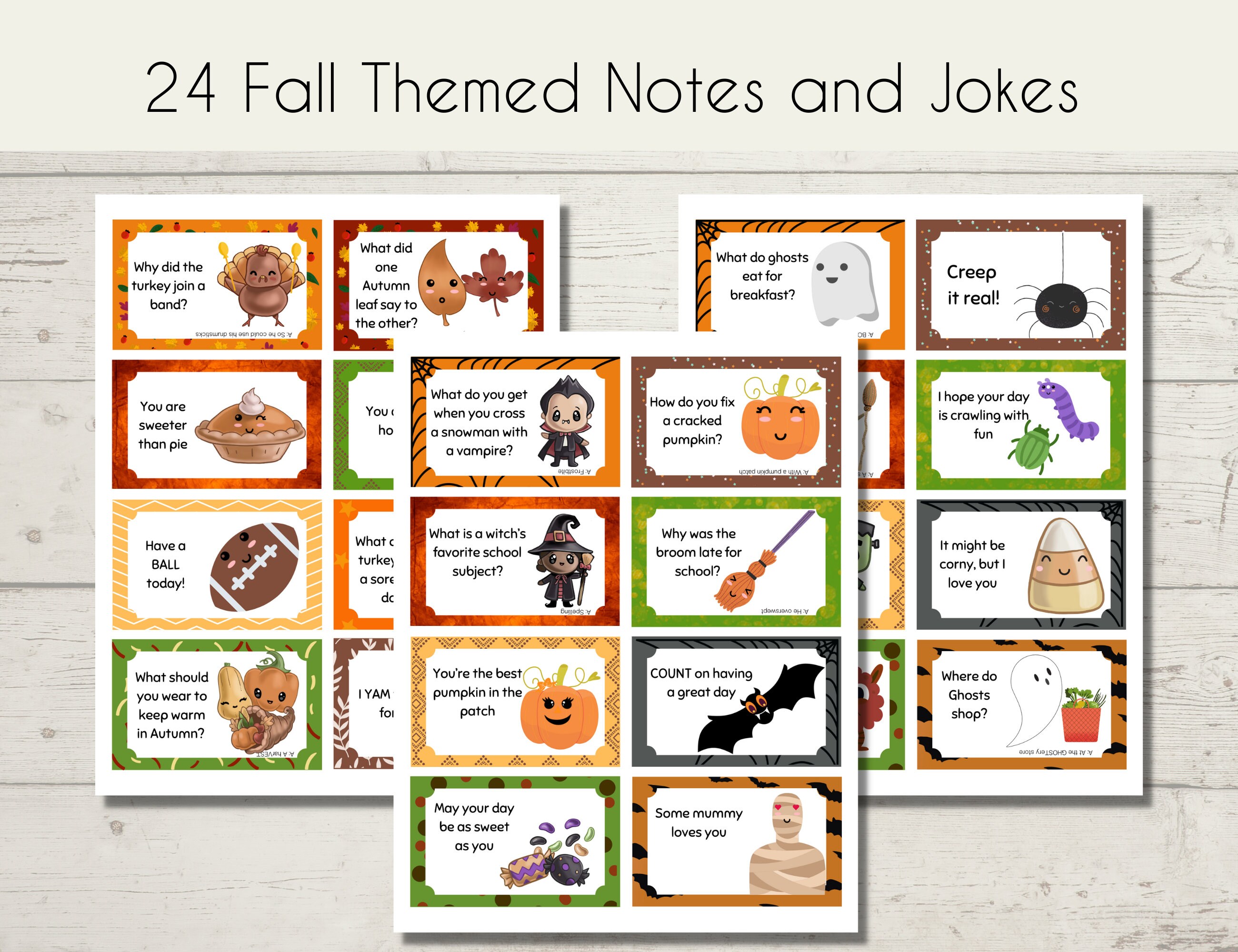 Lunch Box Notes for Kids Printable Lunch Box Jokes, Positive ...