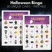 Halloween Bingo Cards With Chips Halloween Bingo Printable Bingo for ...