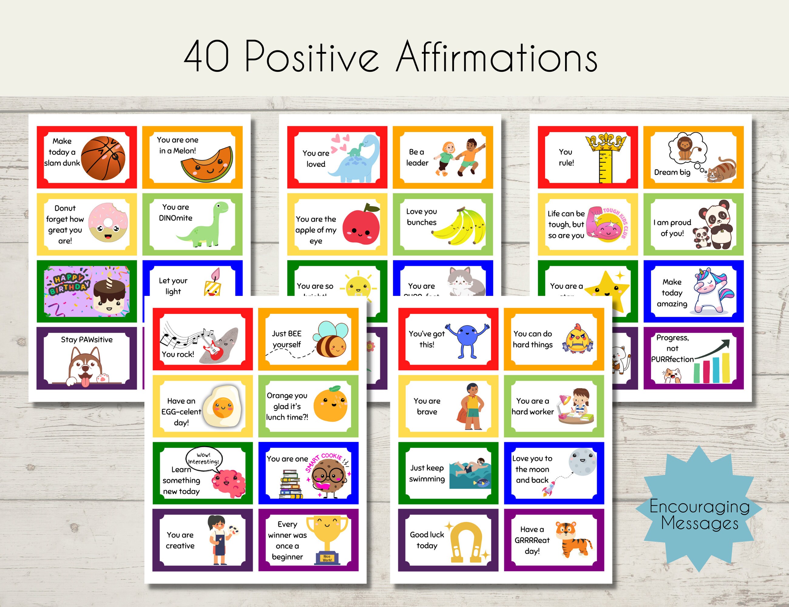 Lunch Box Notes for Kids Printable Lunch Box Jokes, Positive ...