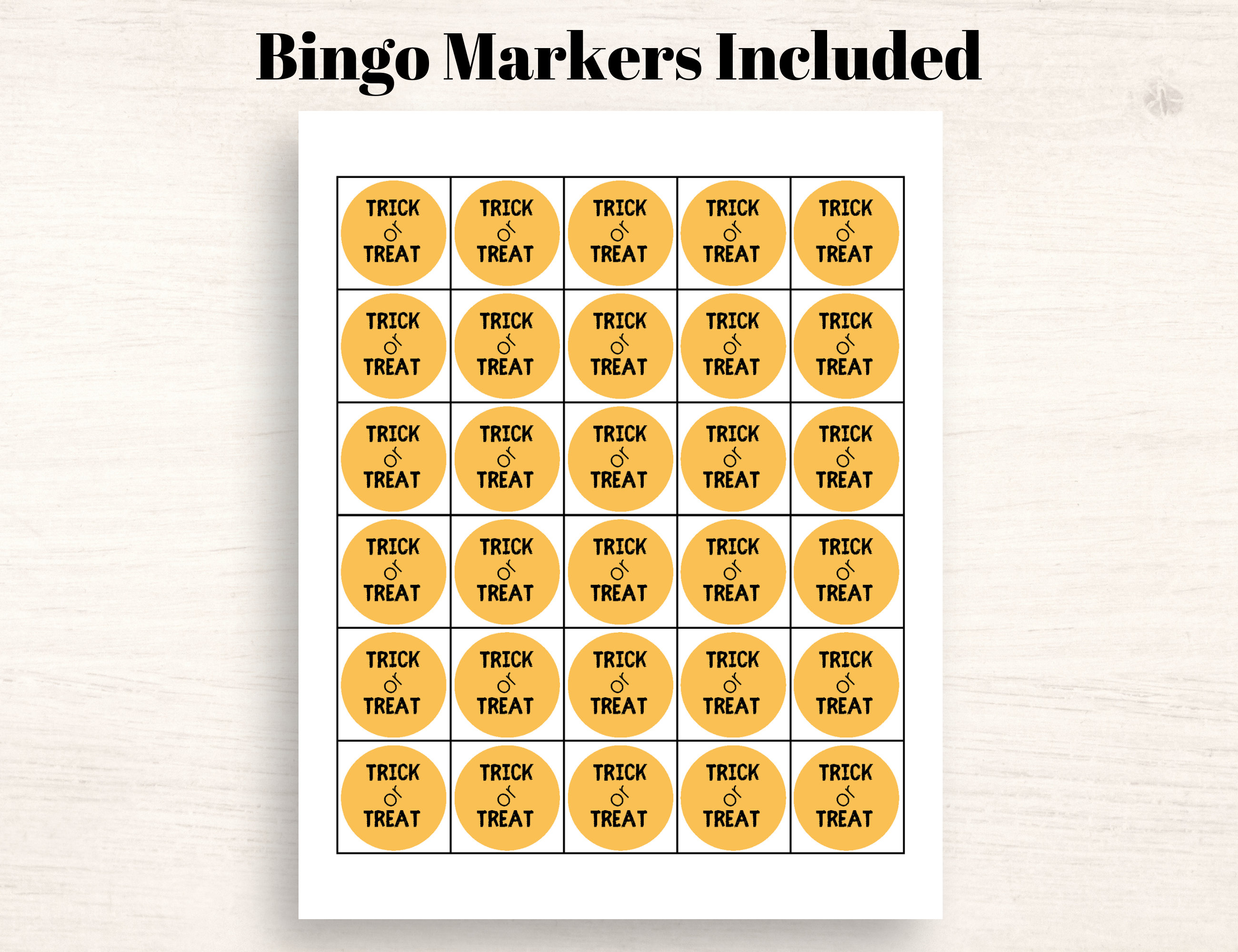 Halloween Bingo Cards With Chips | Halloween Bingo Printable | Bingo ...