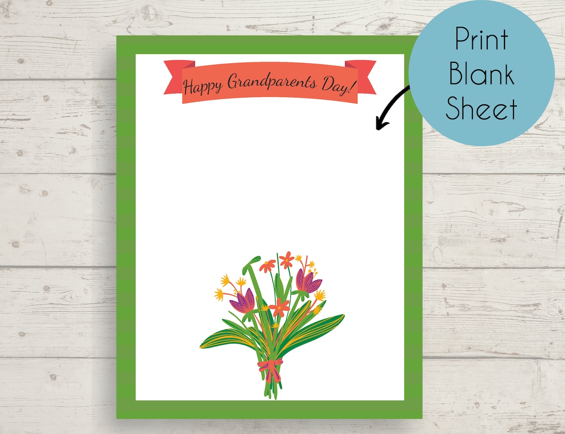 Printable Handprint Art | Happy Grandparents Day| Grandparents Day ...