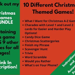 Christmas Finish My Phrase Game | Christmas Party Games Printable for ...