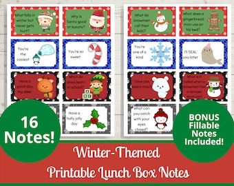 Christmas Lunchbox Jokes for Kids - Etsy