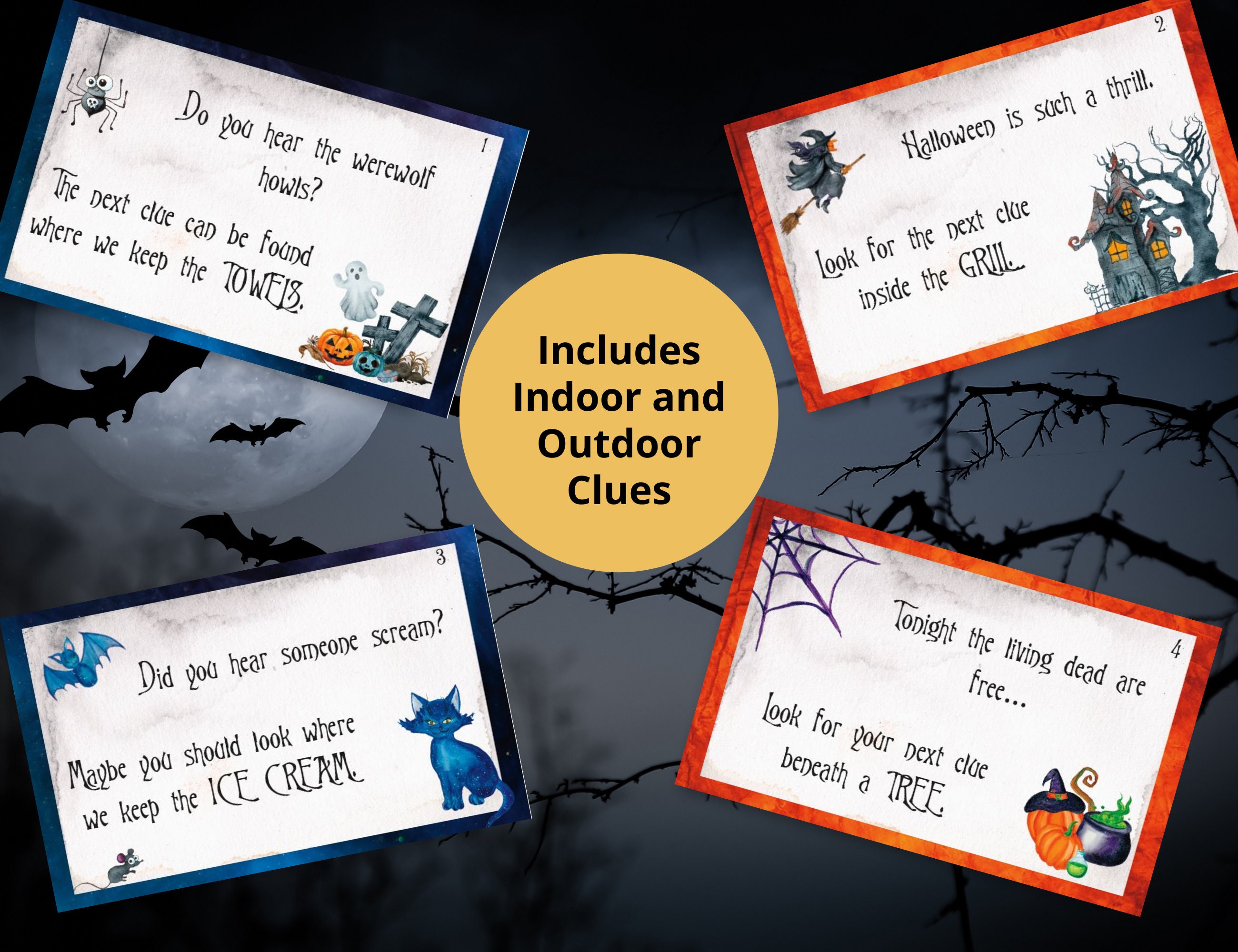 Halloween Scavenger Hunt for Kids | Halloween Treasure Hunt | Halloween ...