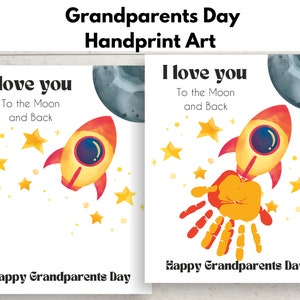 Printable Handprint Art | Happy Grandparents Day |printable Grandparent ...