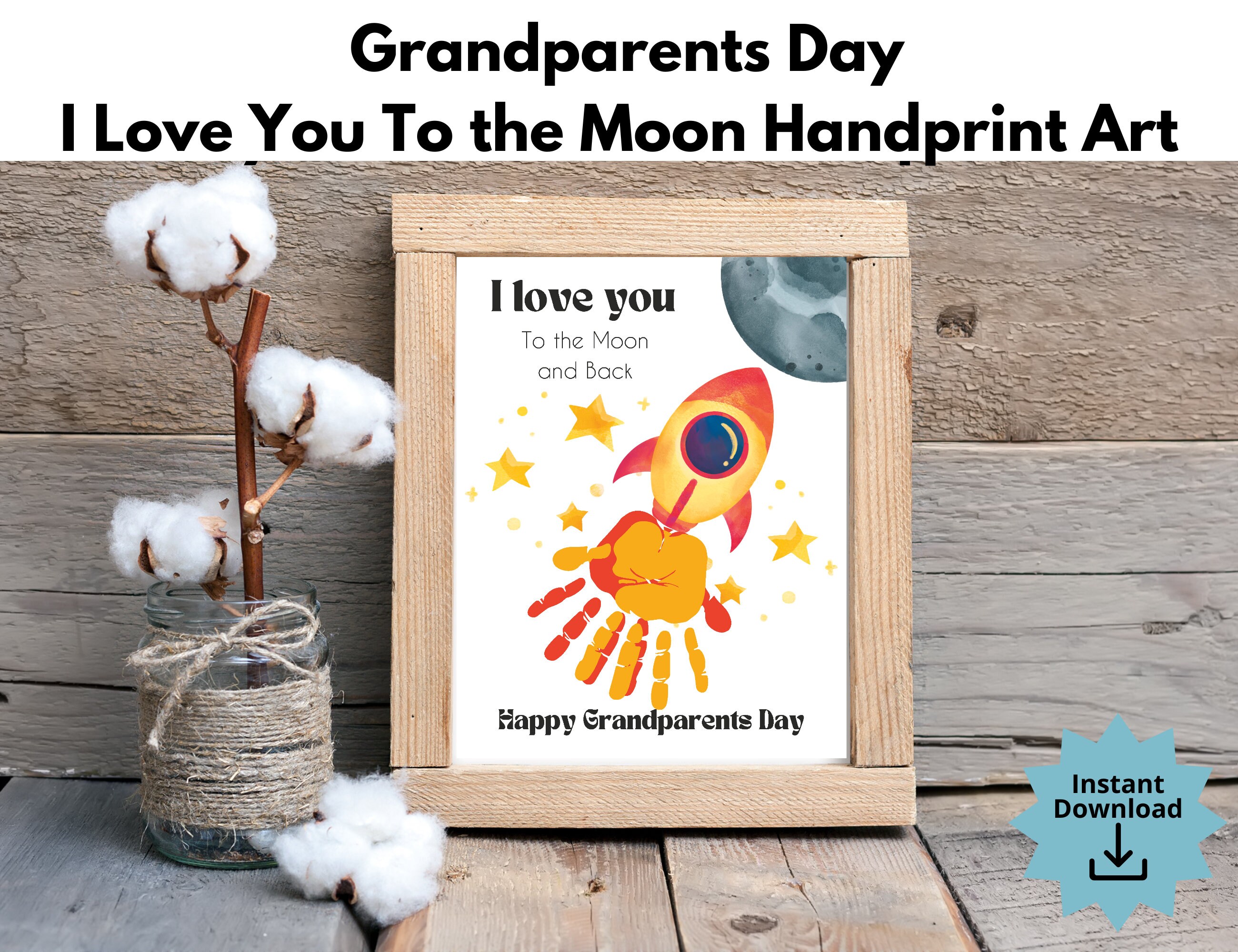 Grandparents Day Handprint Crafts