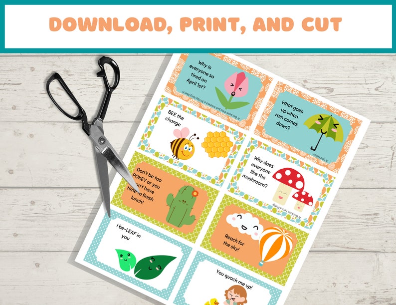 Spring and Easter Lunchbox Notes and Lunch Box Jokes for Kids ...