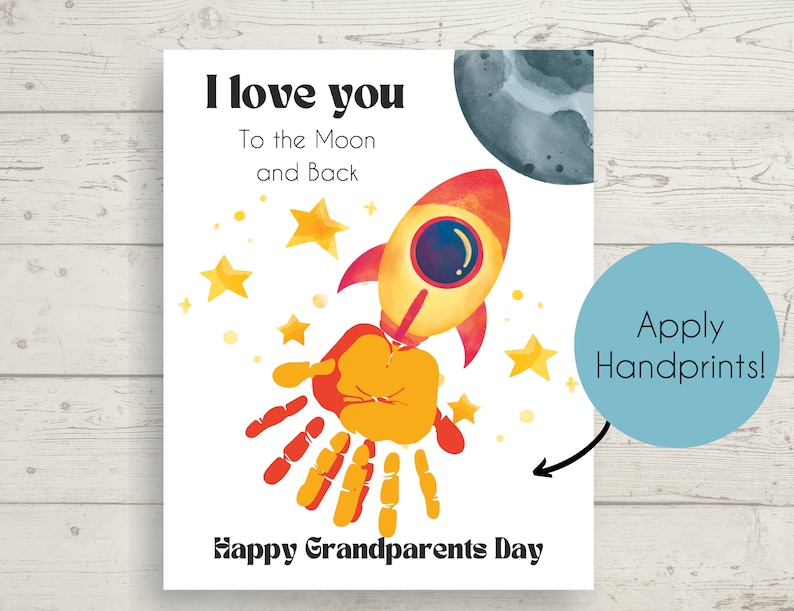 Printable Handprint Art | Happy Grandparents Day |printable Grandparent ...
