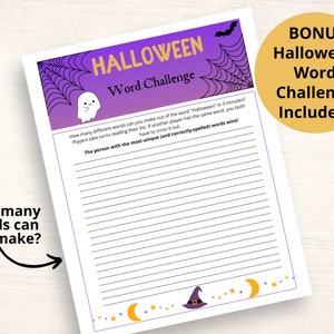 Halloween Word Scramble | Halloween Party Game | Halloween Printable ...
