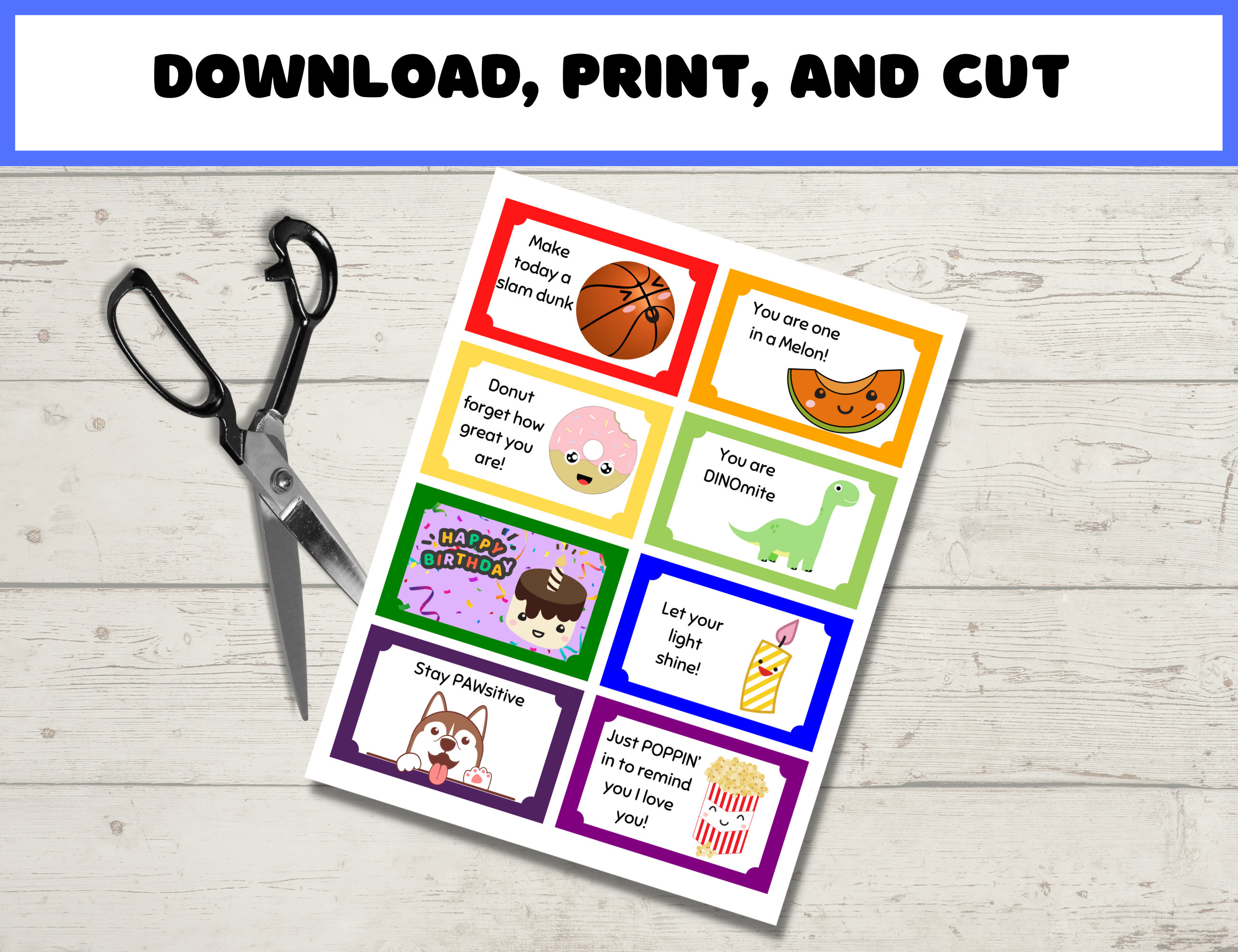 Positive Affirmation Lunchbox Notes for Kids - Etsy