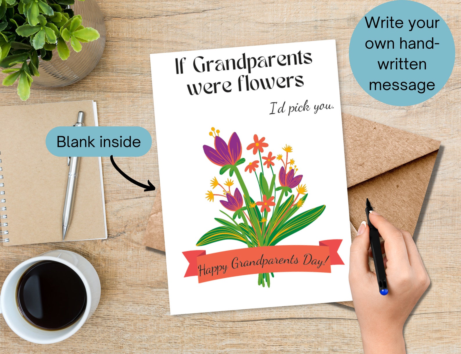 Printable Grandparents Day Card | Happy Grandparents Day | Floral ...