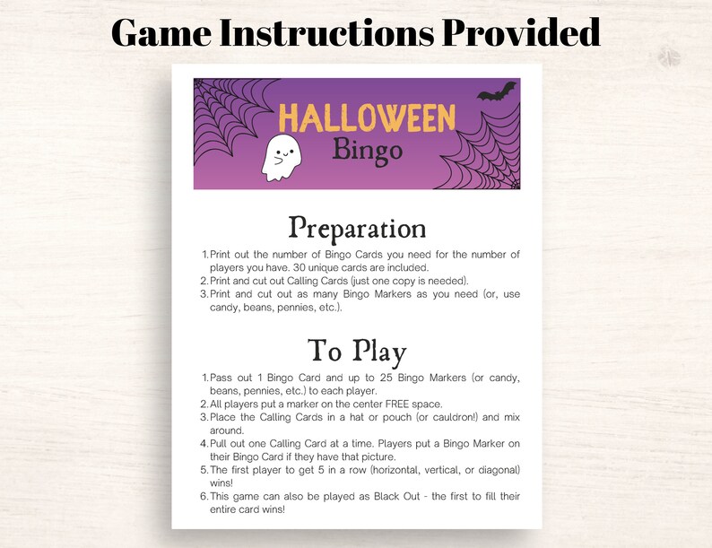 Halloween Bingo Cards With Chips | Halloween Bingo Printable | Bingo ...