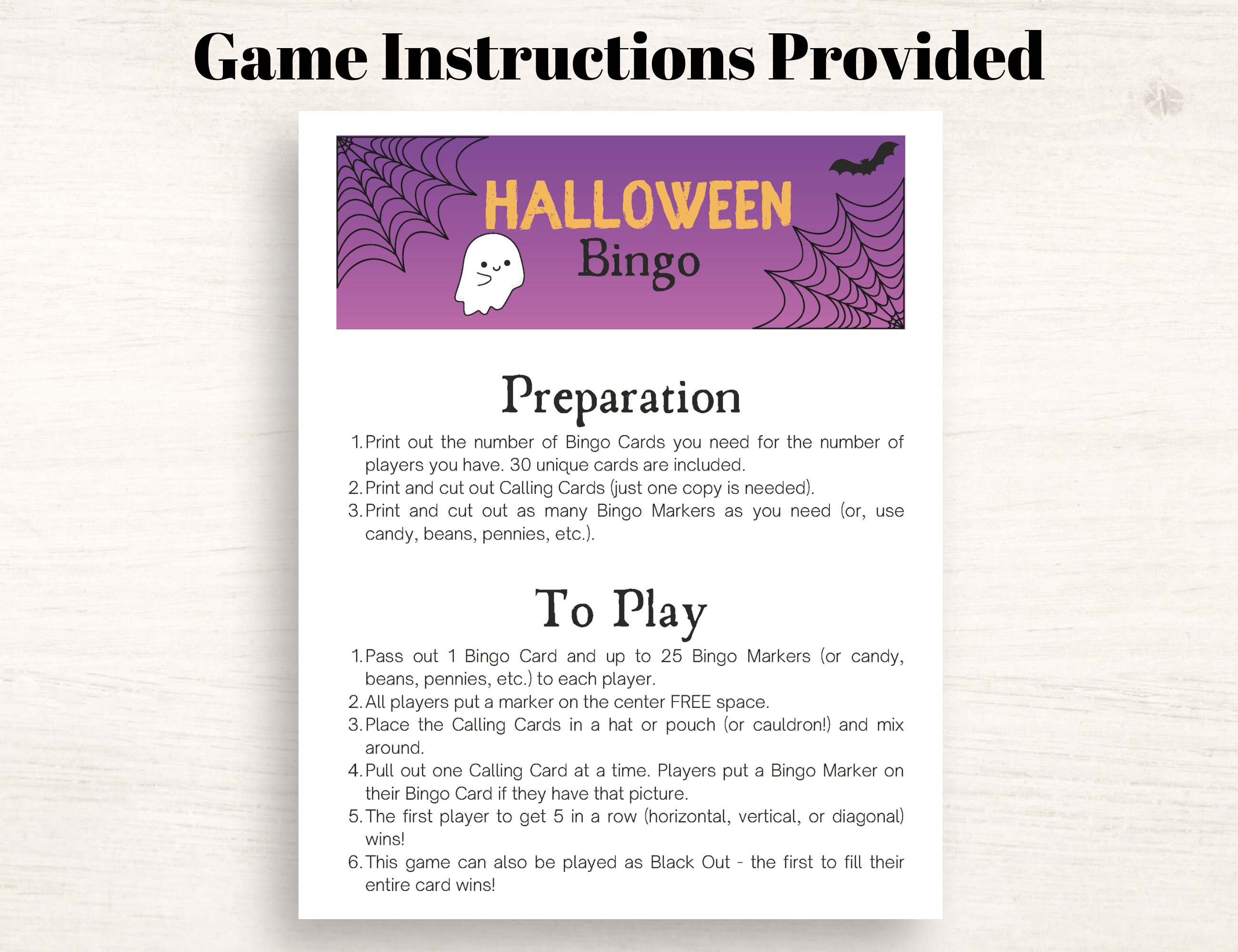 Halloween Bingo Cards With Chips | Halloween Bingo Printable | Bingo ...