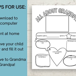 All About My Grandma | All About My Grandpa | Grandparents Day ...