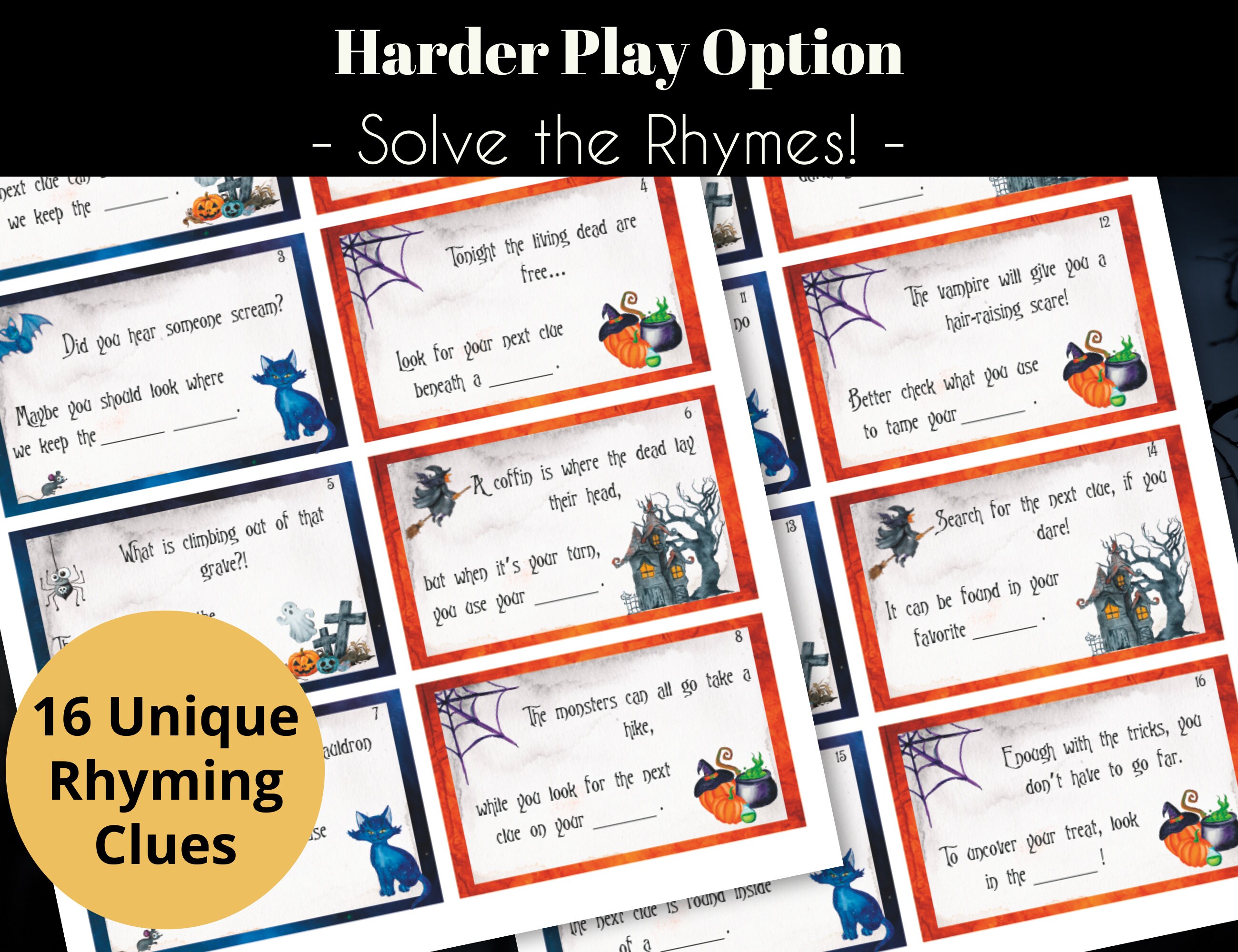 Halloween Scavenger Hunt for Kids | Halloween Treasure Hunt | Halloween ...