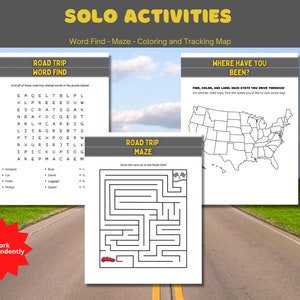 Printable Road Trip Games Bundle | Travel Activity Printables for Kids ...