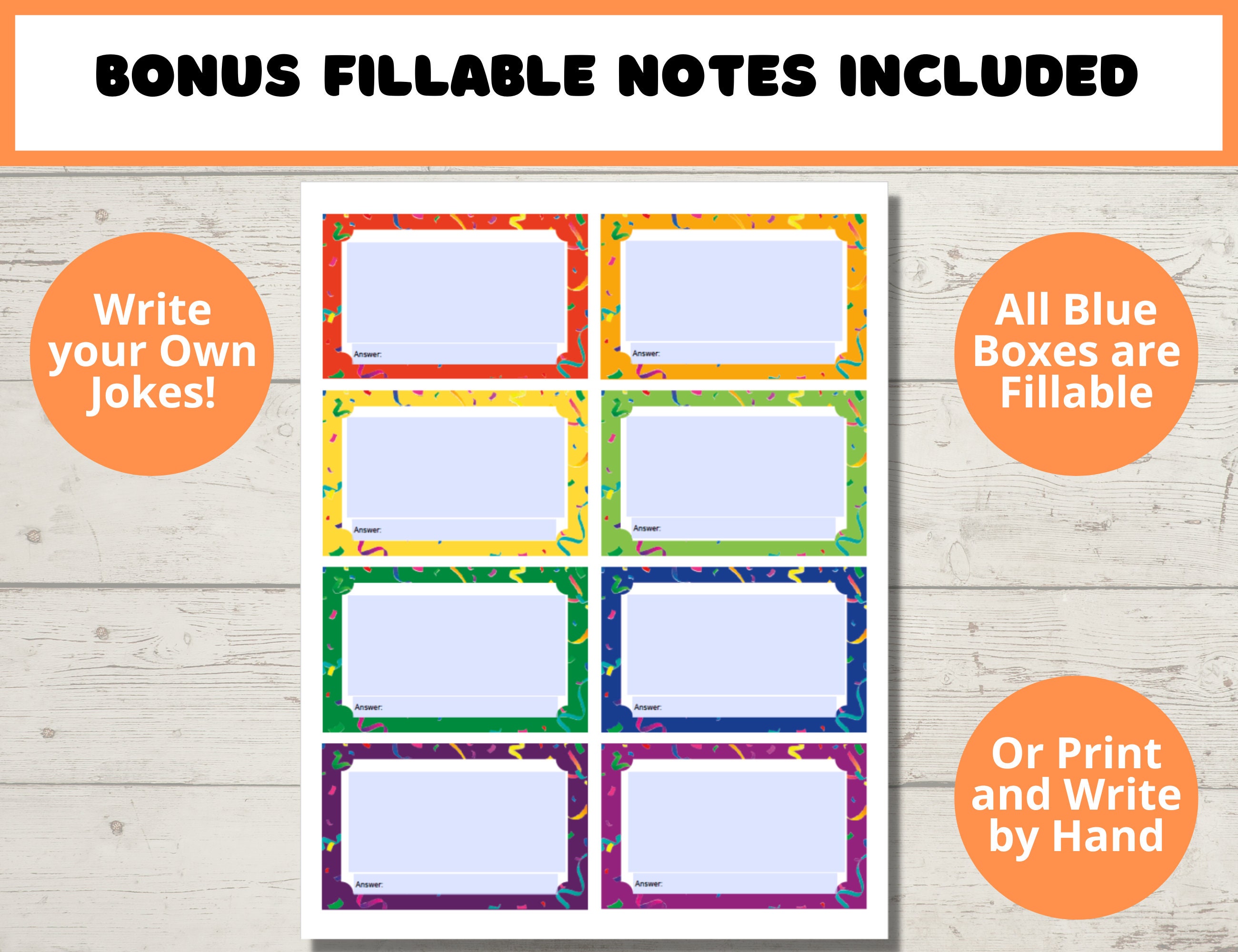 Printable Lunch Box Jokes for Kids | Lunchbox Notes - Etsy