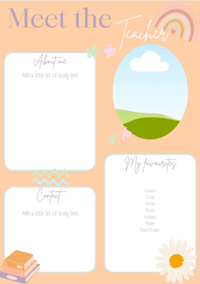 Meet the Teacher, All About the Teacher, New Teacher, Meet the Teacher ...