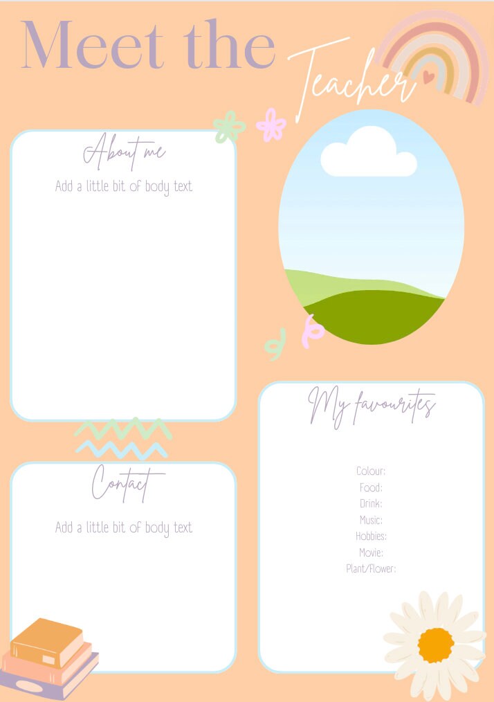 Meet the Teacher, All About the Teacher, New Teacher, Meet the Teacher ...