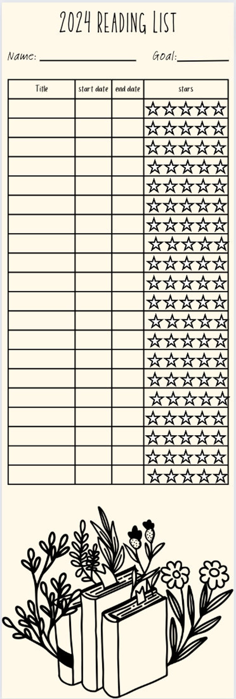 Digital Reading, Book Tracker, 2025 Book Tracker, 2024 Book Tracker ...