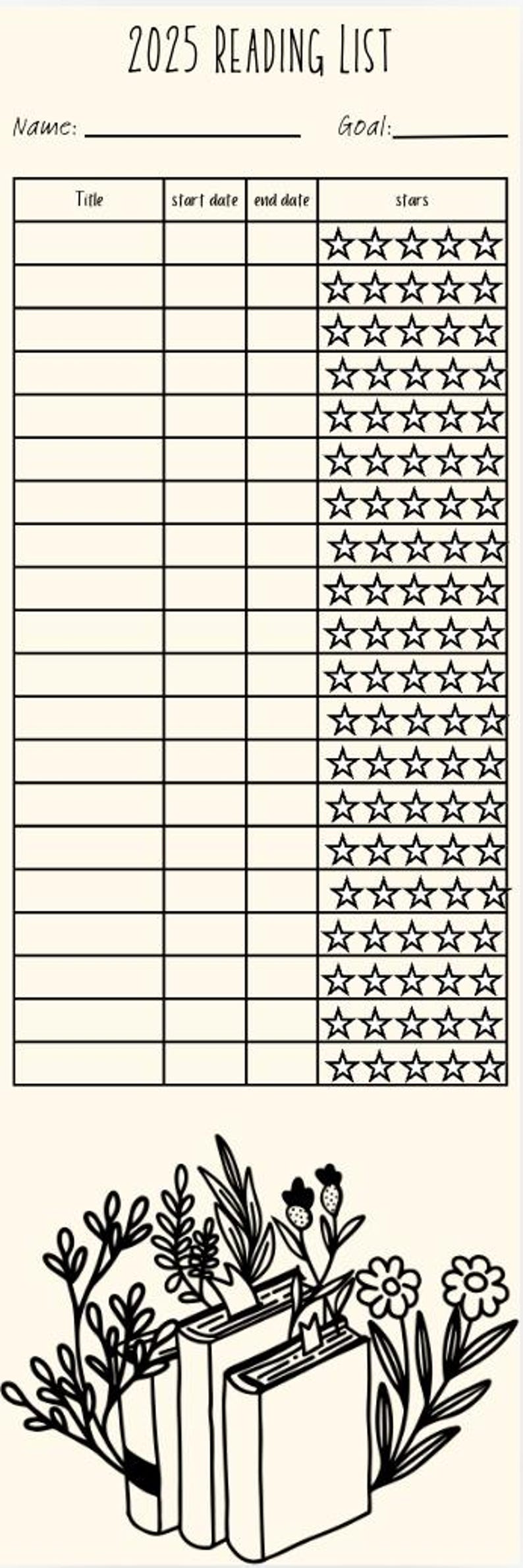 Digital Reading, Book Tracker, 2025 Book Tracker, 2024 Book Tracker ...