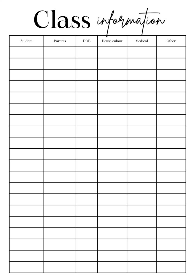 Printable Teacher Planner Printable Homeschool Planner Printable School ...