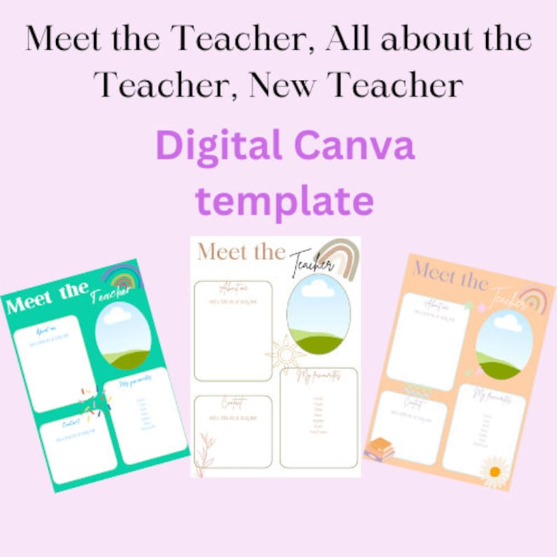 Meet the Teacher, All About the Teacher, New Teacher, Meet the Teacher ...