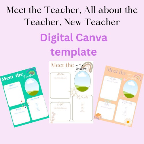 Meet the Teacher, All About the Teacher, New Teacher, Meet the Teacher ...