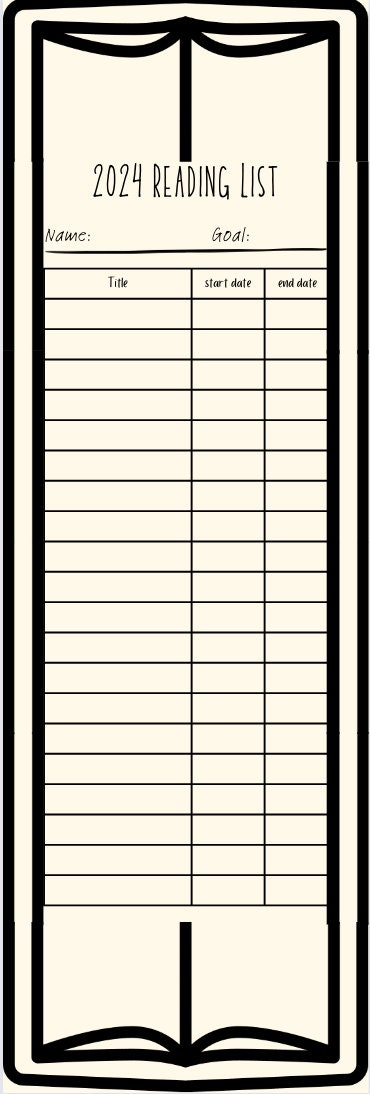 Digital Reading, Book Tracker, 2025 Book Tracker, 2024 Book Tracker ...