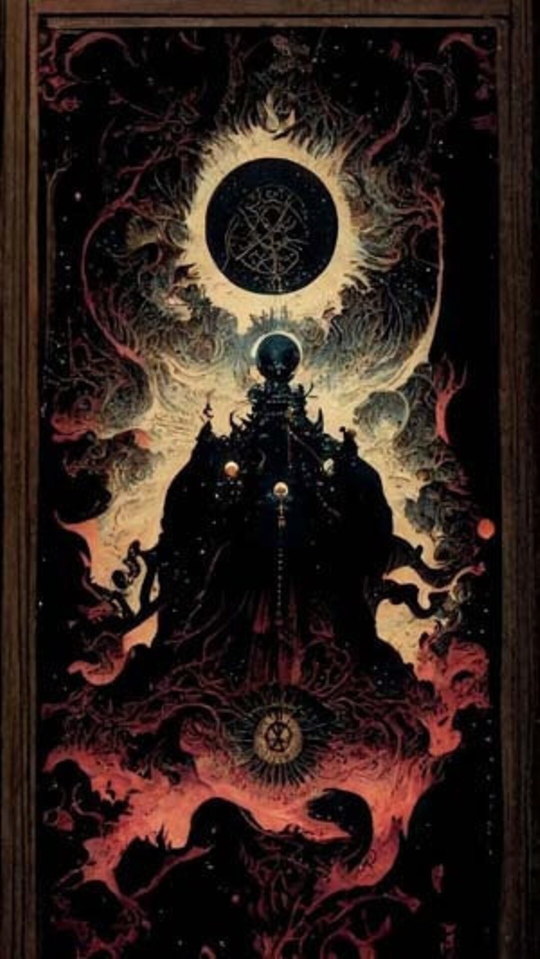 The Eclipse Tarot Card Artificial Intelligence Art by - Etsy