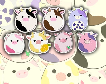 Squishmallow Cows Tumbler Wrap - Etsy