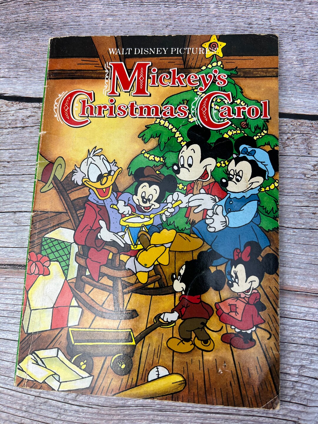 Vintage Mickeys Christmas Carol Book 1985 - Etsy