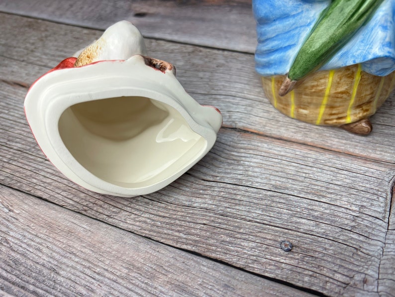 Vintage Beatrix Potters mrs Rabbit Cookie Jar - Etsy