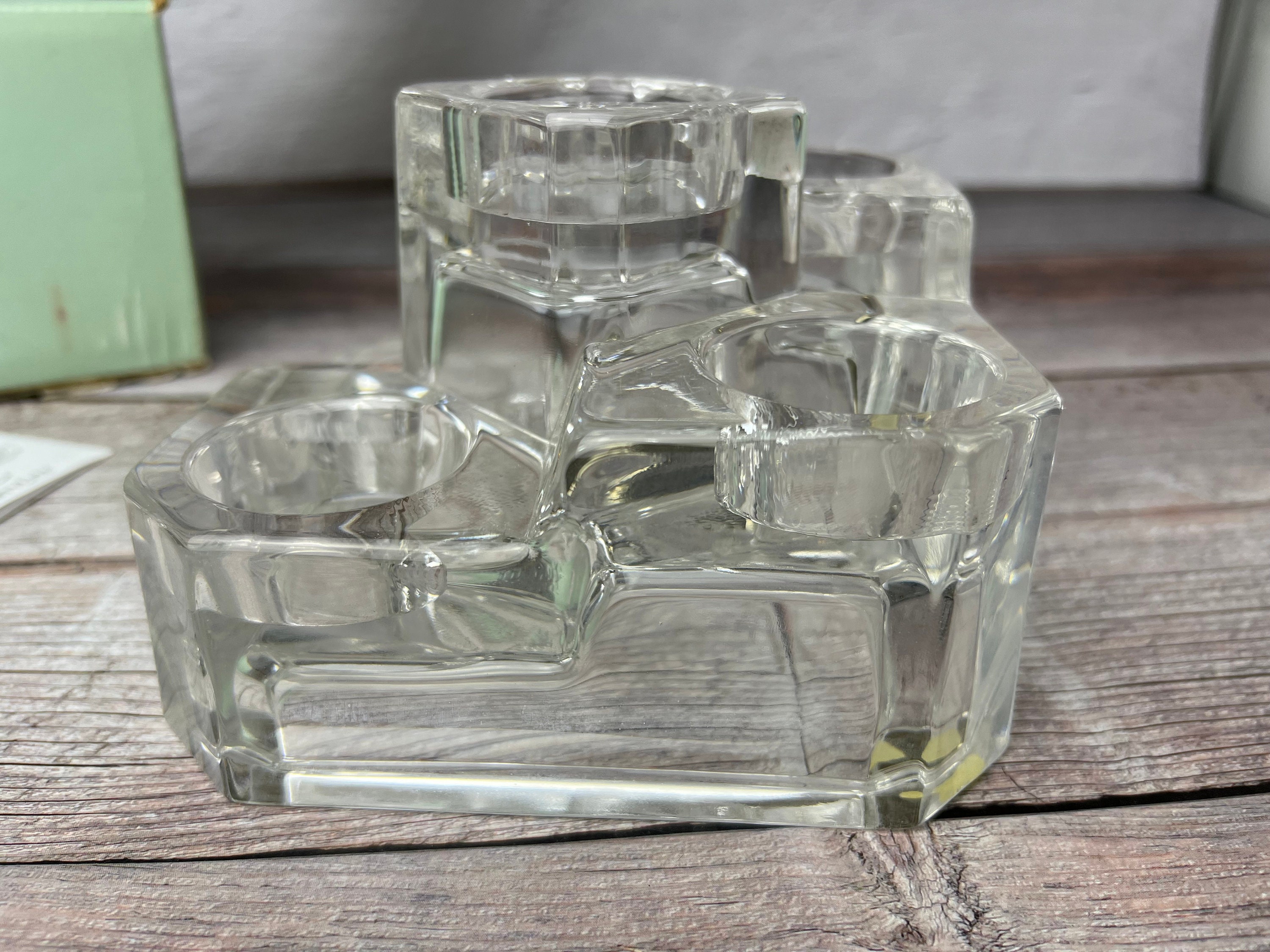 Vintage Partylite Crystal Castle Glass Candleholder - Etsy