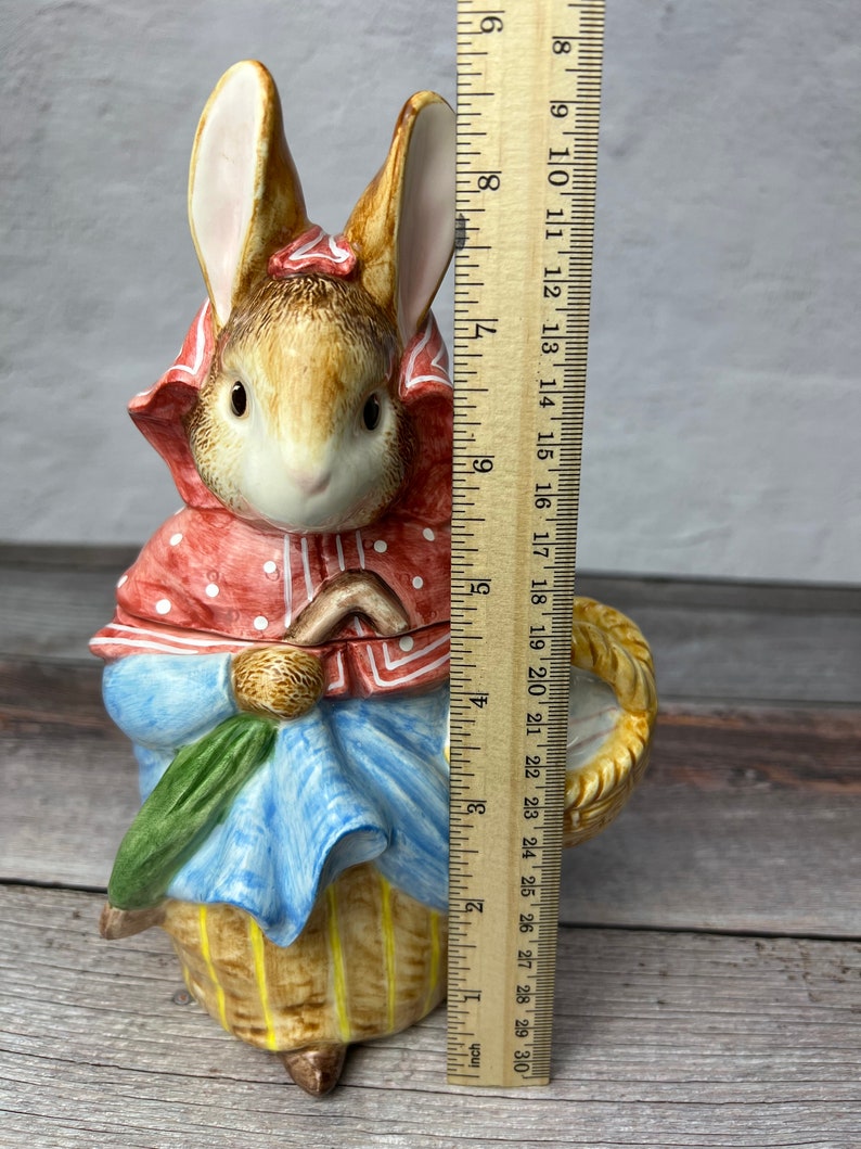 Vintage Beatrix Potters mrs Rabbit Cookie Jar - Etsy